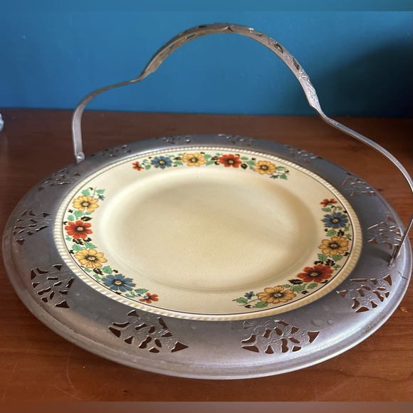 Vintage | Dining | Vintage Golden Maire Pie Plateplatter By The Sebring ...